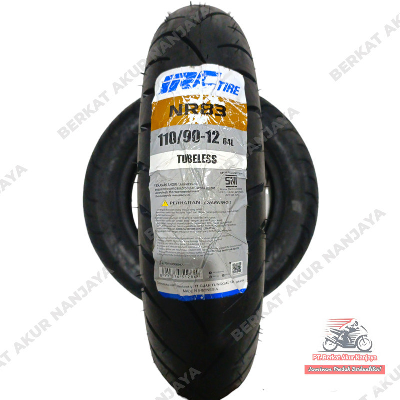 Jual Ban Motor Matic 110/90-12 IRC NR83 TUBELESS Bonus Pentil Untuk Scoopy Genio Ring 12 ...