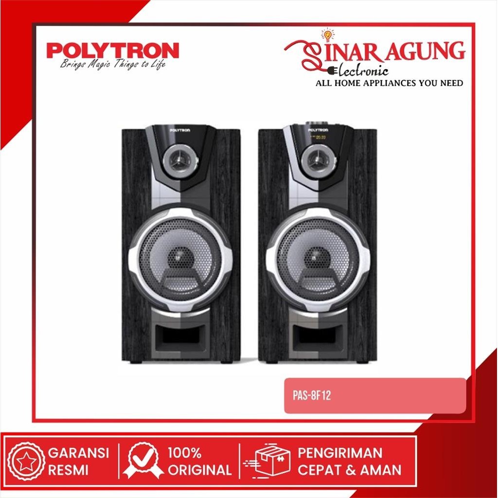 Jual [cod] Speaker Aktif Polytron Pas8f12 8f12 Bluetooth 8 Inch