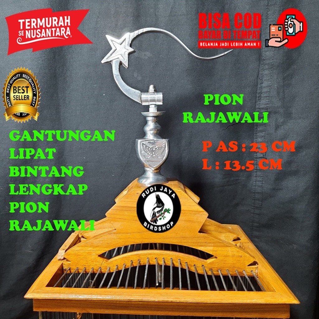Jual GANTUNGAN BINTANG SILVER LIPAT LENGKAP PION PCMI DAN RAJAWALI ...