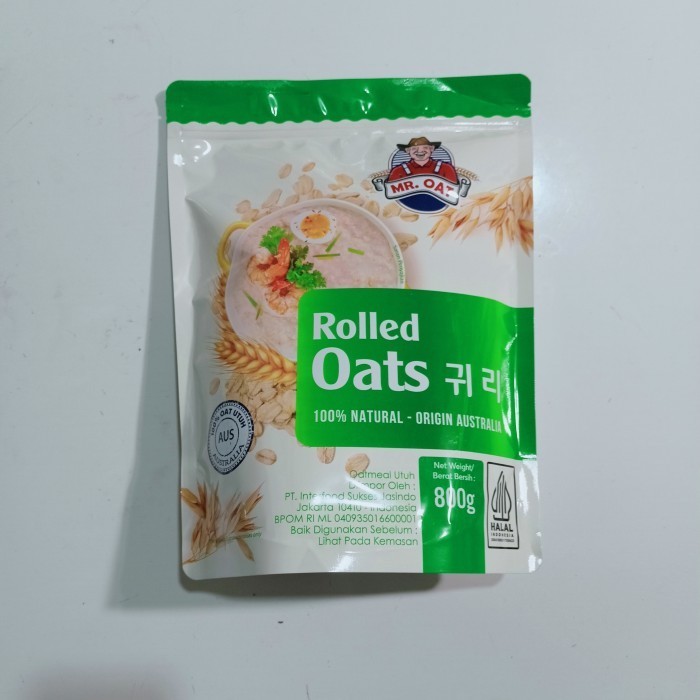 Jual mr oat rolled oat 800 gr/rolled oat hijau 800 g | Shopee Indonesia