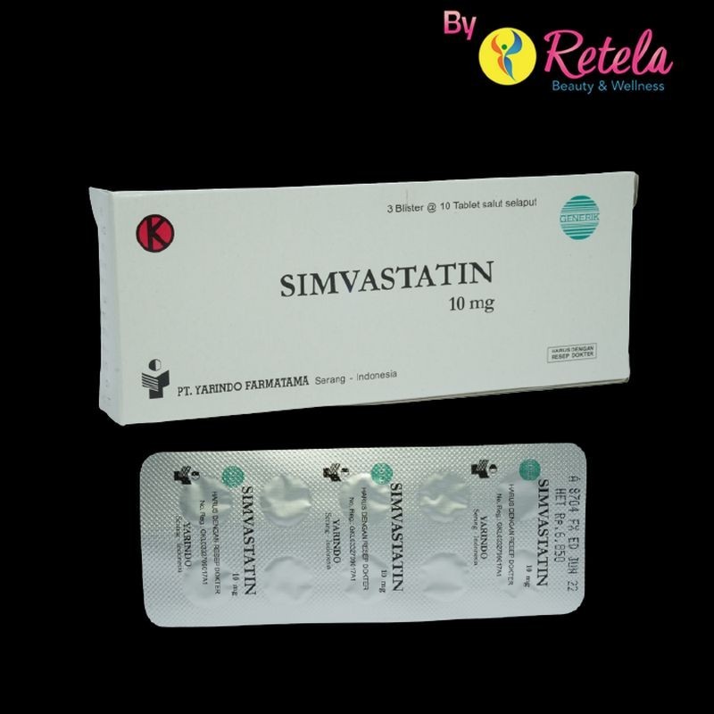 Jual SIMVASTATIN 10 MG 3 STRIP 30 TABLET (Gen-Yarindo) | Shopee Indonesia