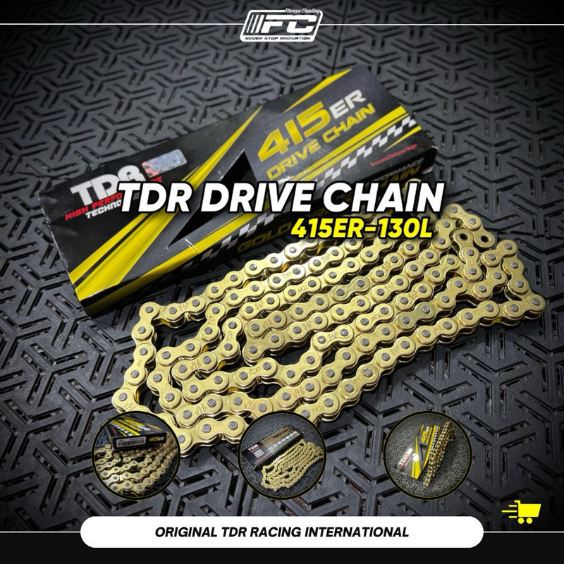 Jual RANTAI GOLD TDR RACING 415ER-130L UNIVERSAL ORIGINAL TDR | Shopee Indonesia