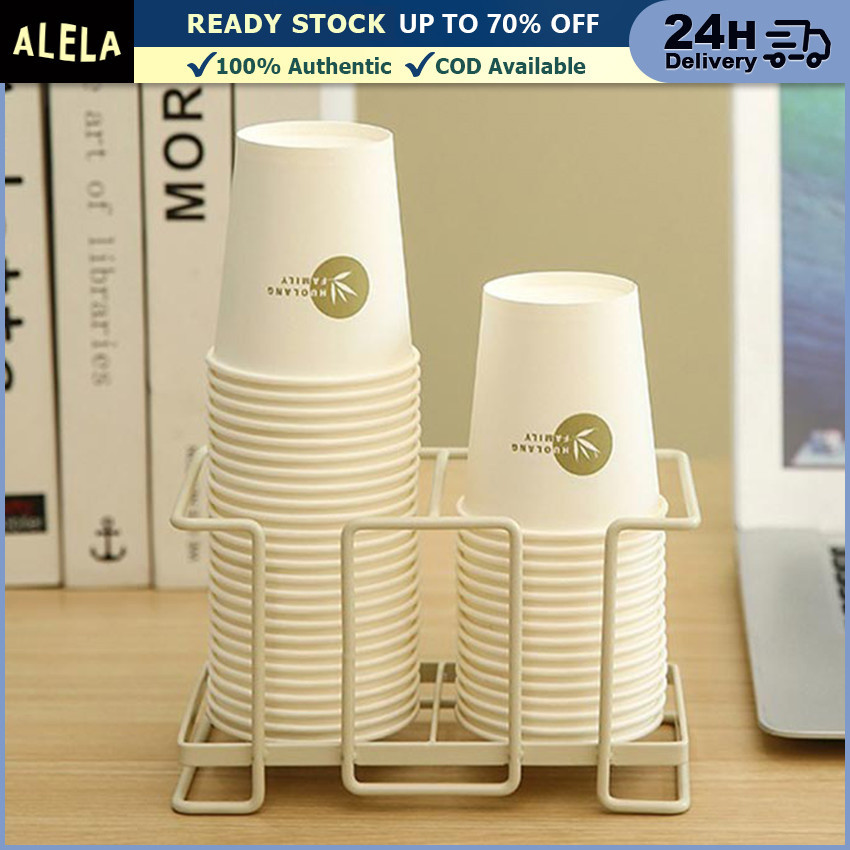 Jual Rak Besi Paper Cup Stand Holder Dispenser Tempat Gelas Kertas Meja ...