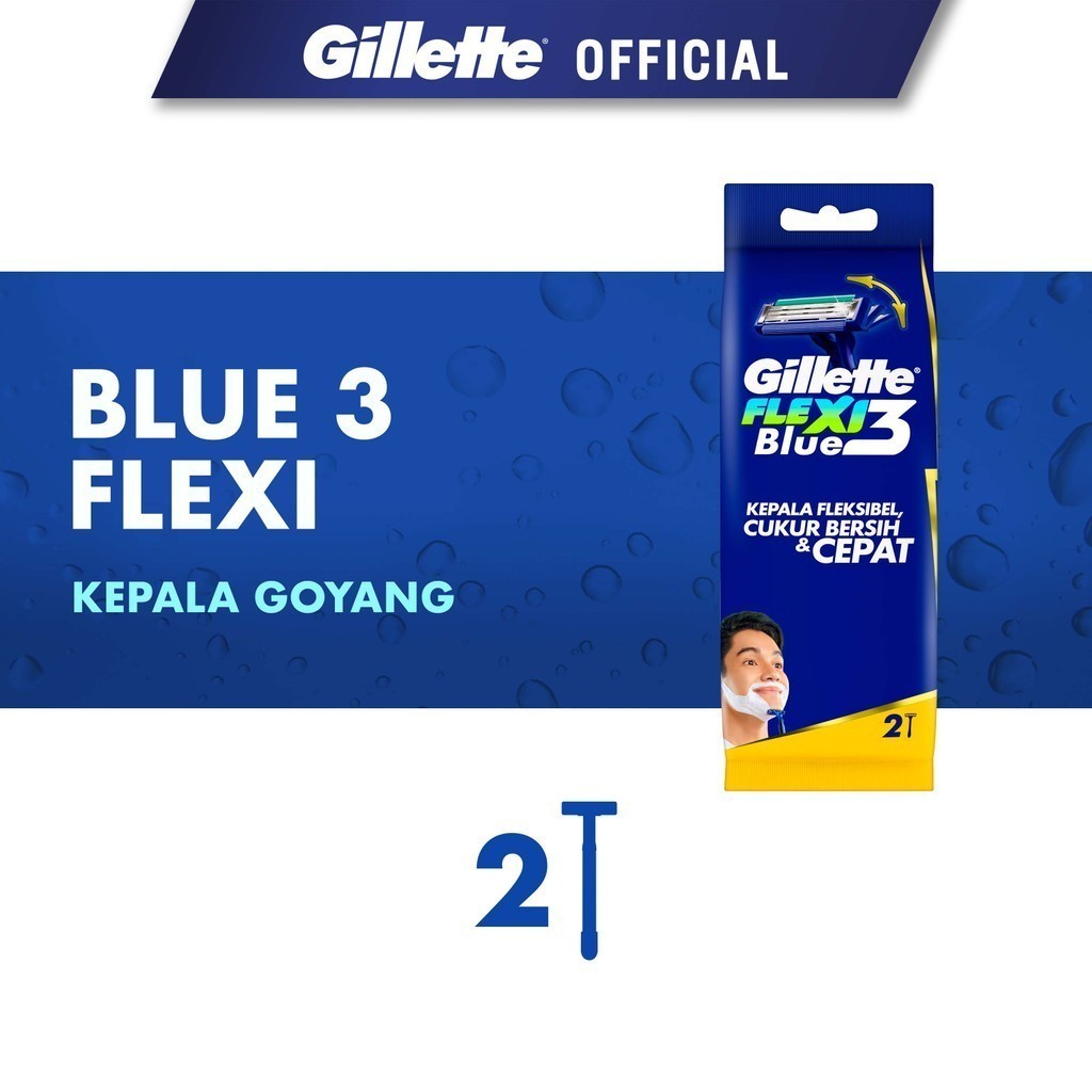 Jual Gillette Blue 3 Flexi (pack) | Shopee Indonesia