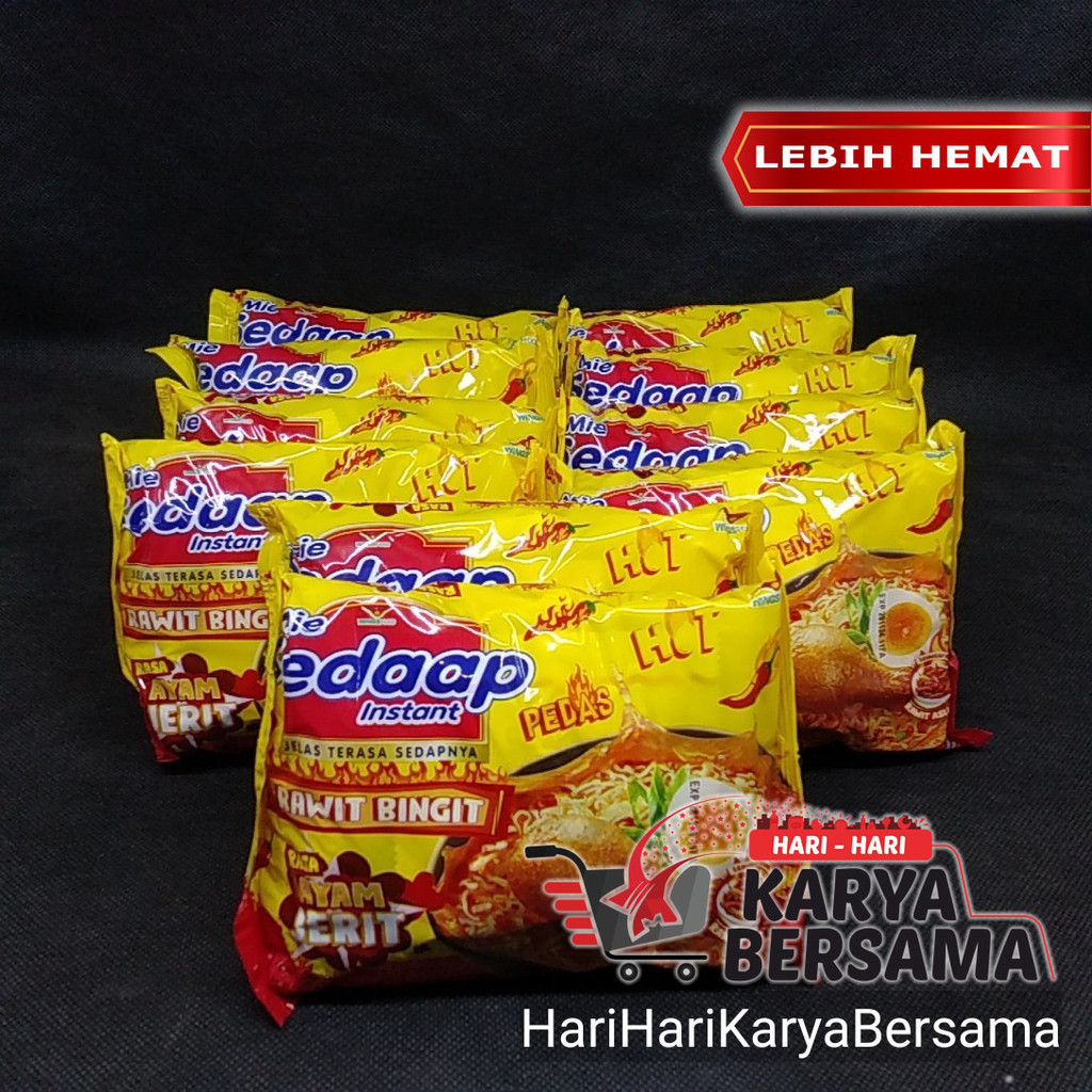 Jual MIE SEDAAP INSTANT KUAH RAWIT BINGIT RASA AYAM JERIT PACK 10'S X ...