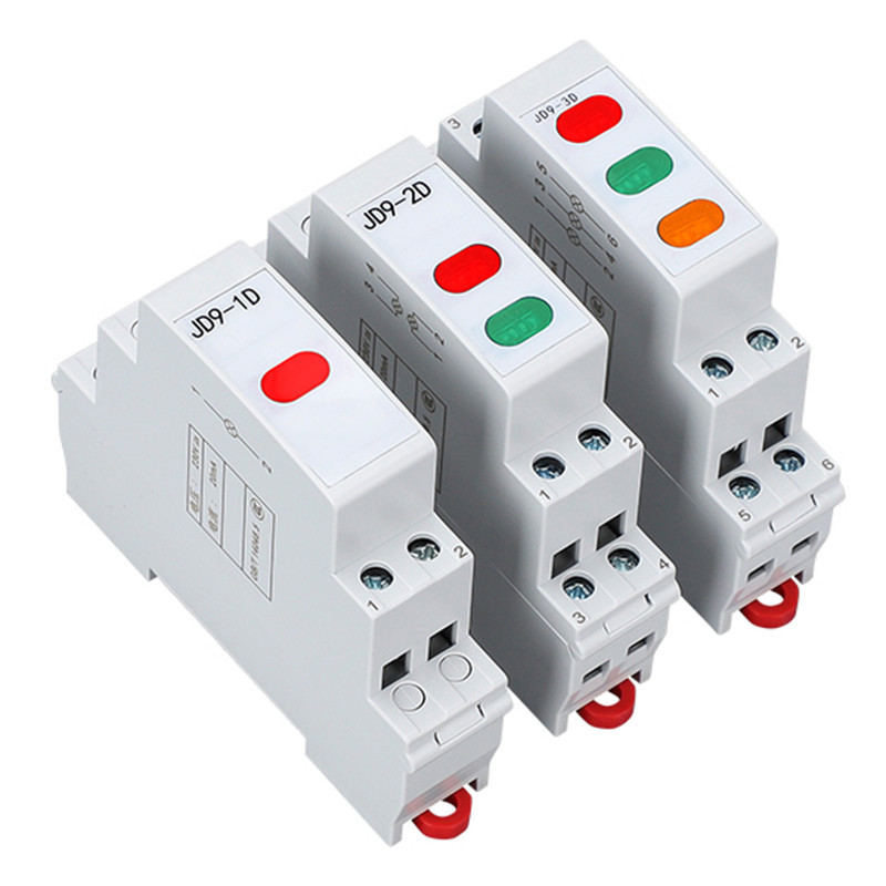 Jual Din Rail type Power indicator light LED signal light 220v 24v ...