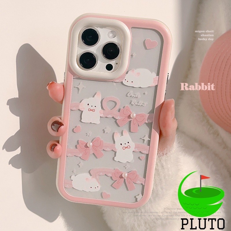 Jual pink lucu kelinci transparan soft case vivo y100 5g V30 V30 Pro ...