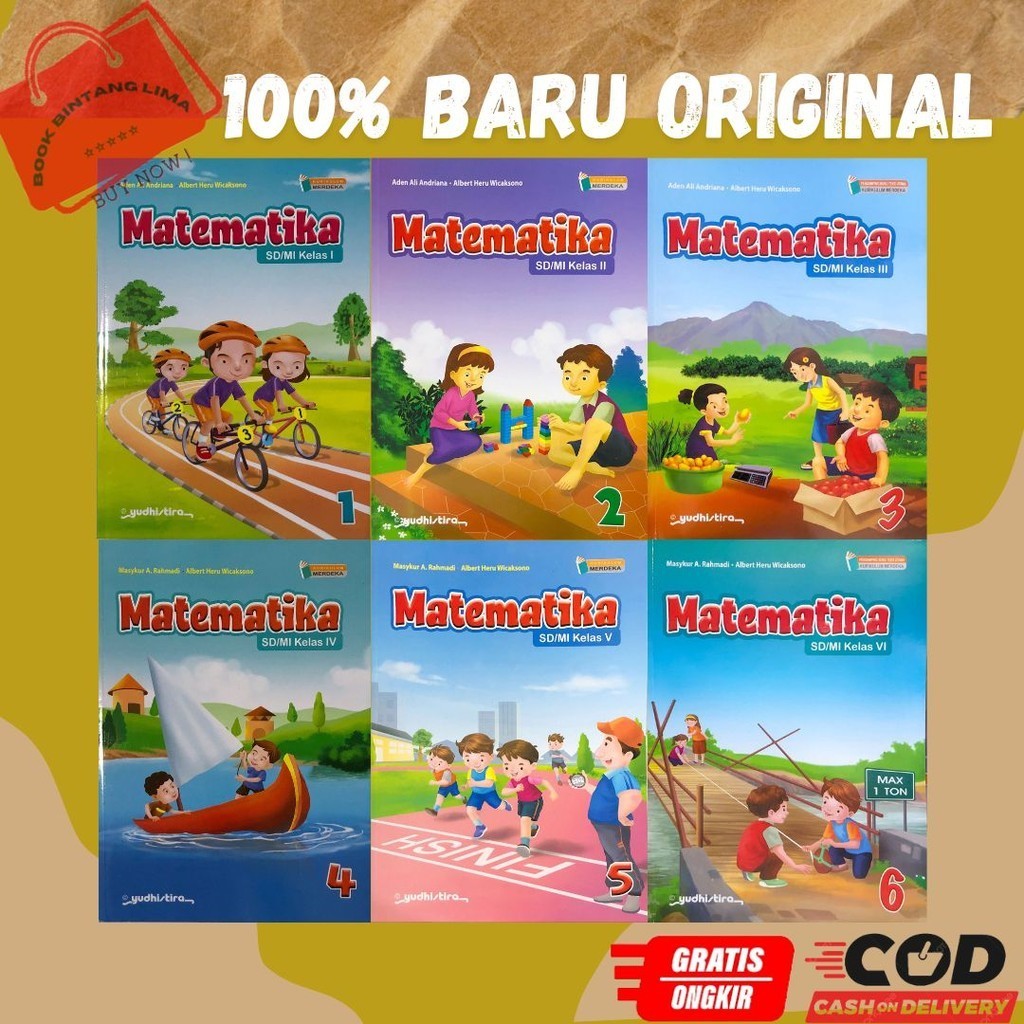 Jual Buku Matematika Kurikulum Merdeka Kelas 1 2 3 4 5 6 SD/MI Penerbit Yudhistira | Shopee ...