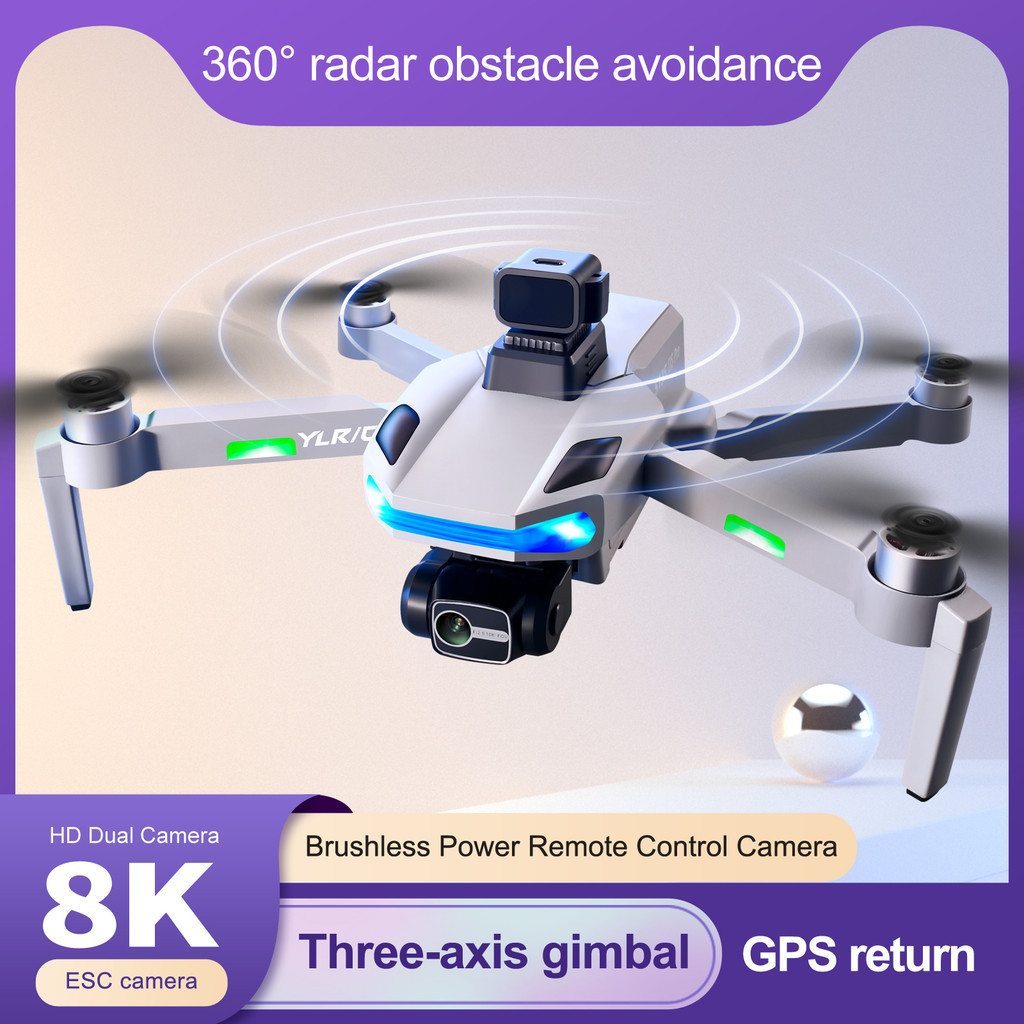 Jual 2024 NEW Drone S135 MAX 5G GPS Professional 8K Dual HD Camera 3-Axis FPV Brushless ...