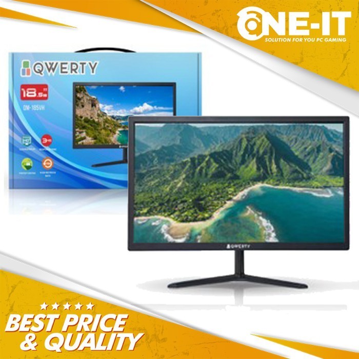 Jual Monitor LED QWERTY QM-190VH 19" Flat IPS 768p 75 Hz | Shopee Indonesia