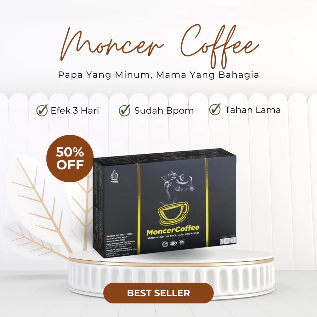 Jual Monceer Coffee Original 1 box isi 8 sachet l Kopi Herbal Pria ...