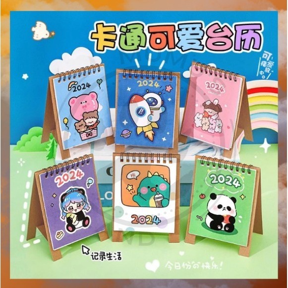Jual Kalender 2024 Aesthetic, Kalender Meja Mini, Kalender Duduk Kecil ...