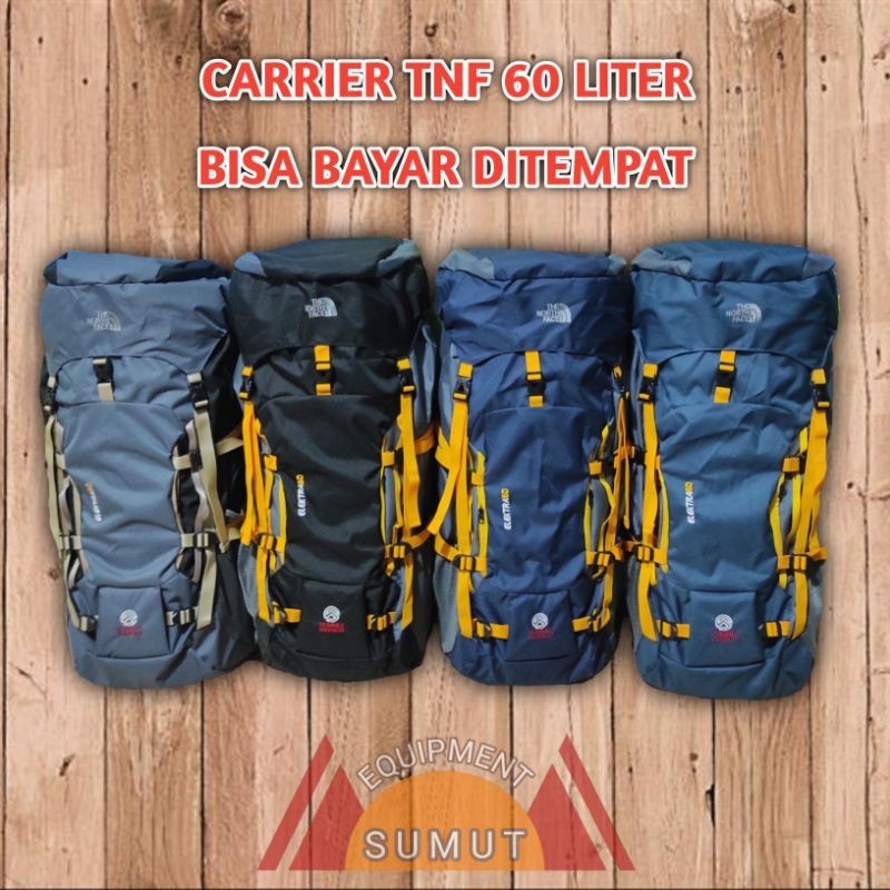Jual AS65R Carrier TNF 60 Liter, Tas Gunung Murah | Shopee Indonesia