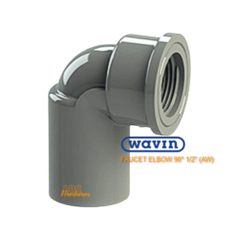Jual FITTING PIPA AIR PVC KNEE DRAT DALAM KDD FAUCET ELBOW 90° AW ...