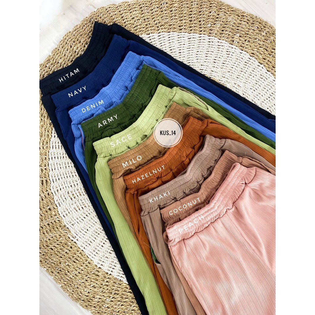 Jual Celana Kulot Knit Condru Premium | Celana Kulot Knit Fuji Celana ...