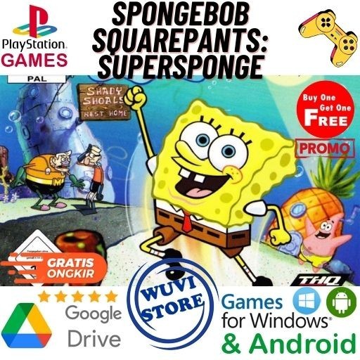Jual Game PC SpongeBob SquarePants: SuperSponge Emulator PS1 | Bisa ...