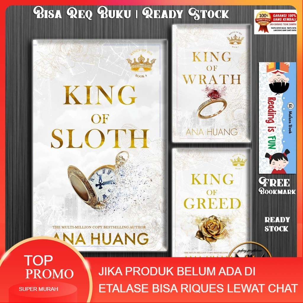 Jual Kings of Sin (4 book series) King of Wrath | King of Pride | King of Greed | King of Sloth ...