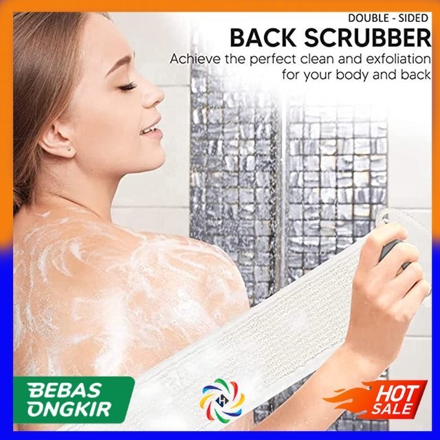 Jual Alat Bantu Mandi Sikat Punggung Exfoliating Loofah Scrub | Shopee ...