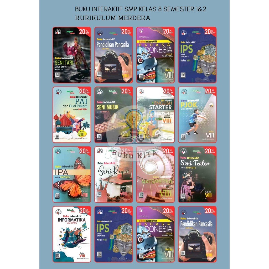 Jual Buku Interaktif SMP Kelas 8/VIII Semester 1&2 Kurikulum Merdeka Intan pariwara Tahun 2024 ...