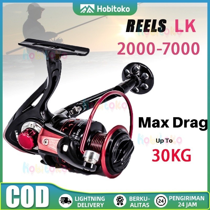 Jual Metal Fishing Reel Pancing LK2000 3000 4000 5000 6000 7000 Reel ...