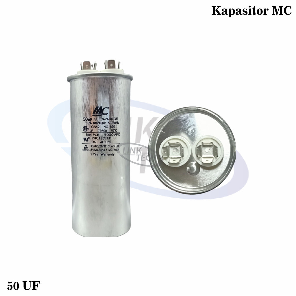 Jual Kapasitor AC / Capasitor AC merk MC 50 uf / 50 Micro | Shopee Indonesia