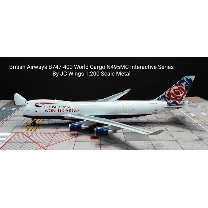 Jual DIECAST PESAWAT TERBANG British Airways B747-400 World Cargo ...
