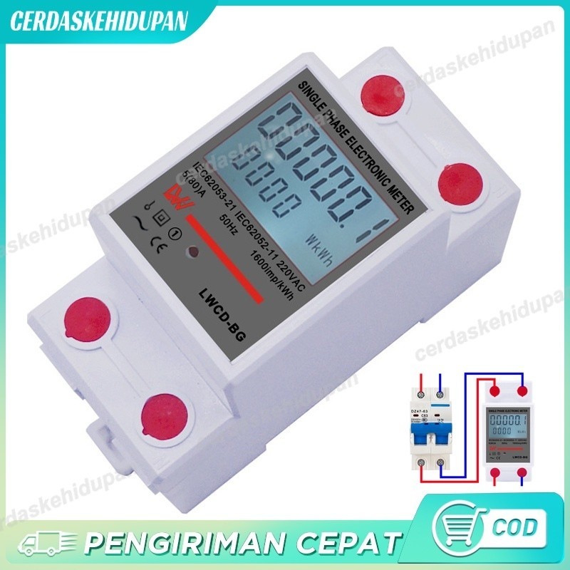 Jual Alat Pengukur Listrik LCD Smart Power Voltmeter 220V - 50HZ | Shopee Indonesia