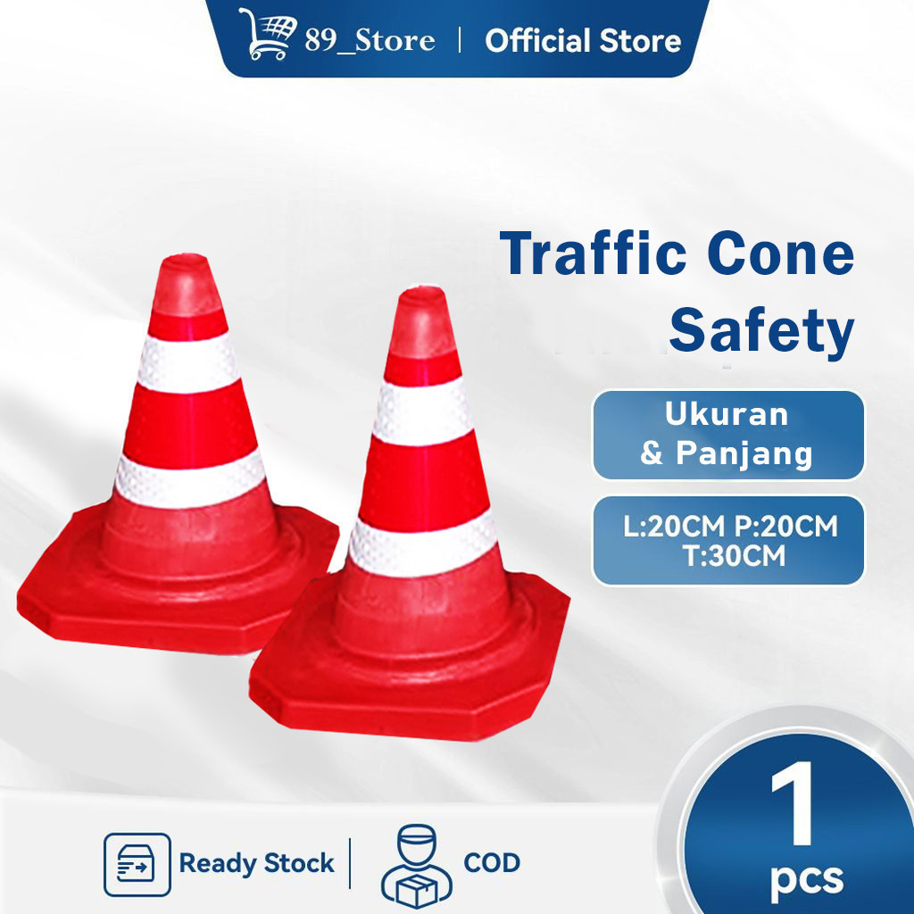 Jual TRAFFIC CONE ORANGE KERUCUT LALU LINTAS MINI 30 CM PEMBATAS JALAN SAFETY RUBBER MURAH COD ...