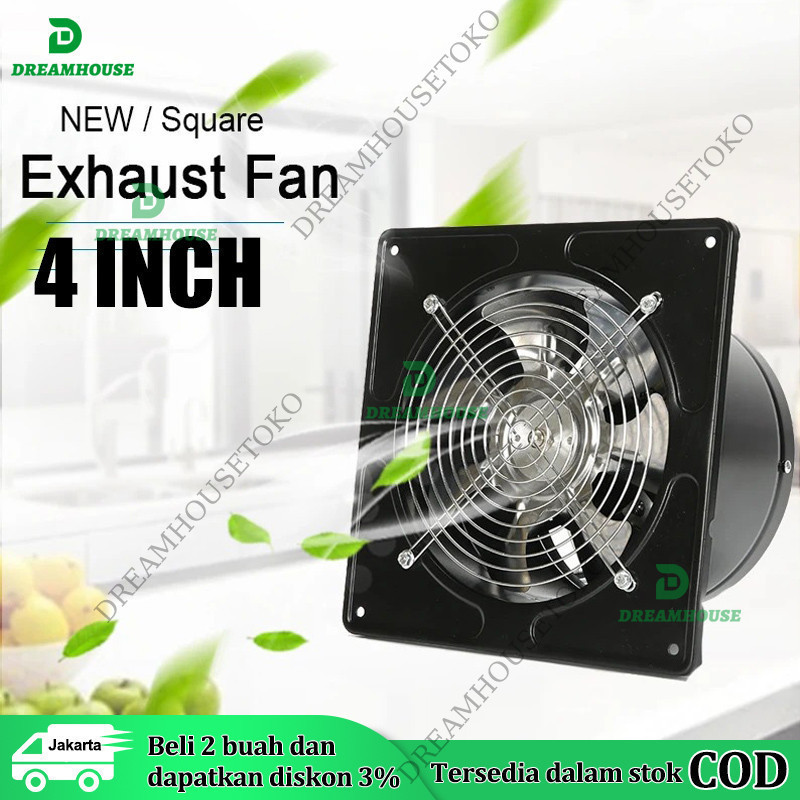 Jual Exhaust Fan 6/4 Inch Kipas Angin Plafon kipas atap kipas kamar ...