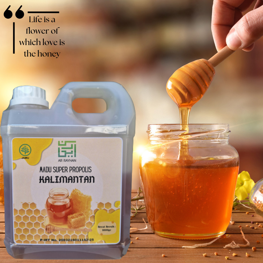 Jual Madu Super Propolis Kalimantan Ar Rayhan 1 kg Kombinasi Propolis ...