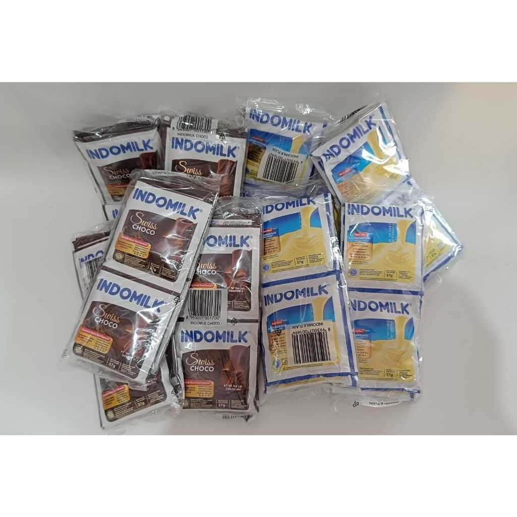 Jual Susu Kental Manis Indomilk Sachet Plain & Coklat 37 gram | Shopee ...
