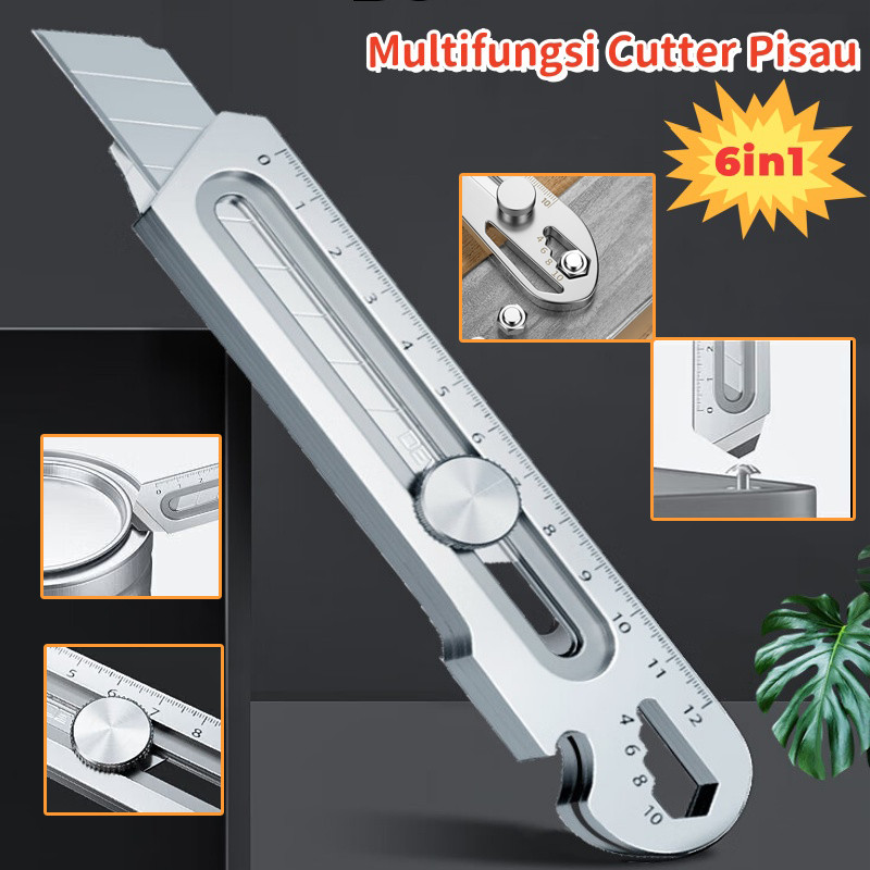 Jual 6in1 Multifungsi Cutter Pisau /Cutter Pisau 18mm/Cutter Besi ...