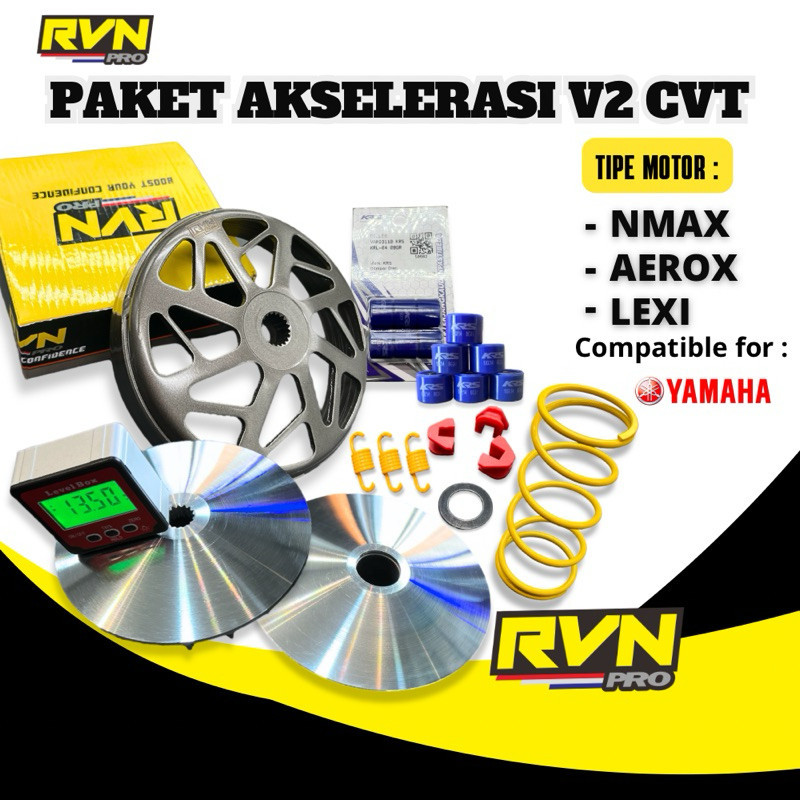 Jual PAKET FULL UPGRADE CVT V2 AEROX 155 NMAX 155 LEXI 125 RVN PER CVT ...