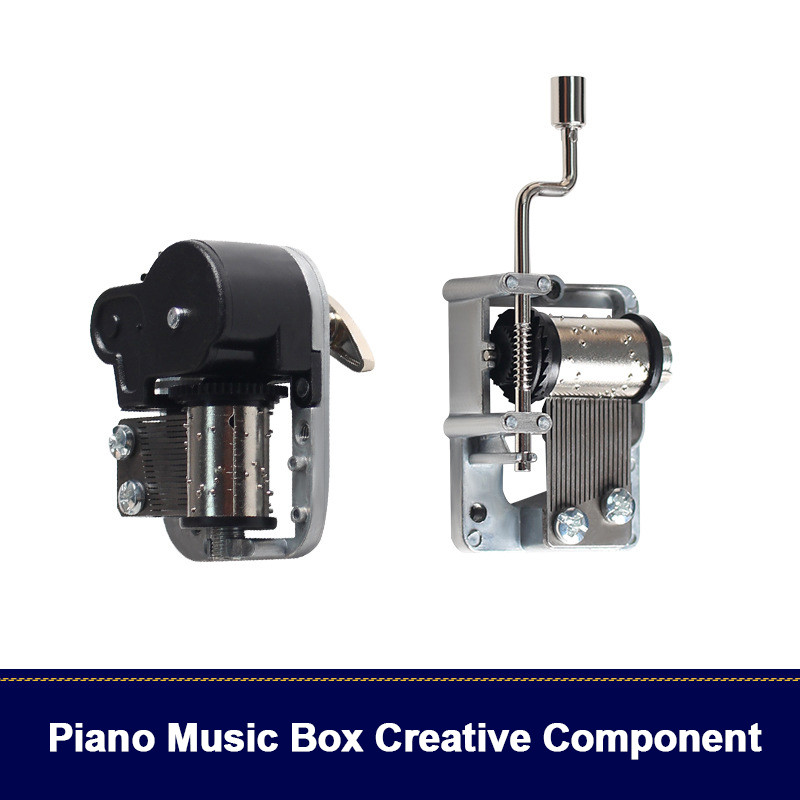 Jual Mini Hand Cranking Music Movement Five Songs Choice DIY Music Box ...
