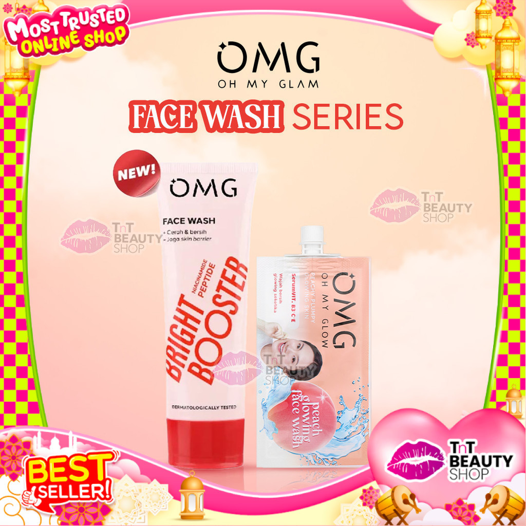 Jual OMG Oh My Glow Bright Booster Face Wash 50ml & 100ml - Untuk Semua ...