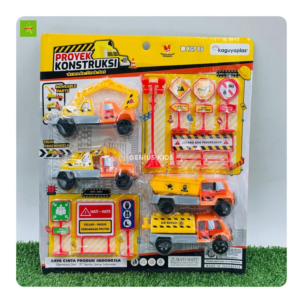 Jual GENIUS KIDS MAINAN MOBIL TRUK KONSTRUKSI EXCAVATOR DUMP TRUCK ...
