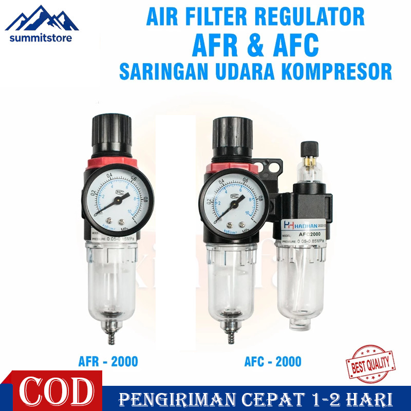 Jual AFC2000 Air Filter Regulator Atau Saringan Kompresor Plus Coupler ...