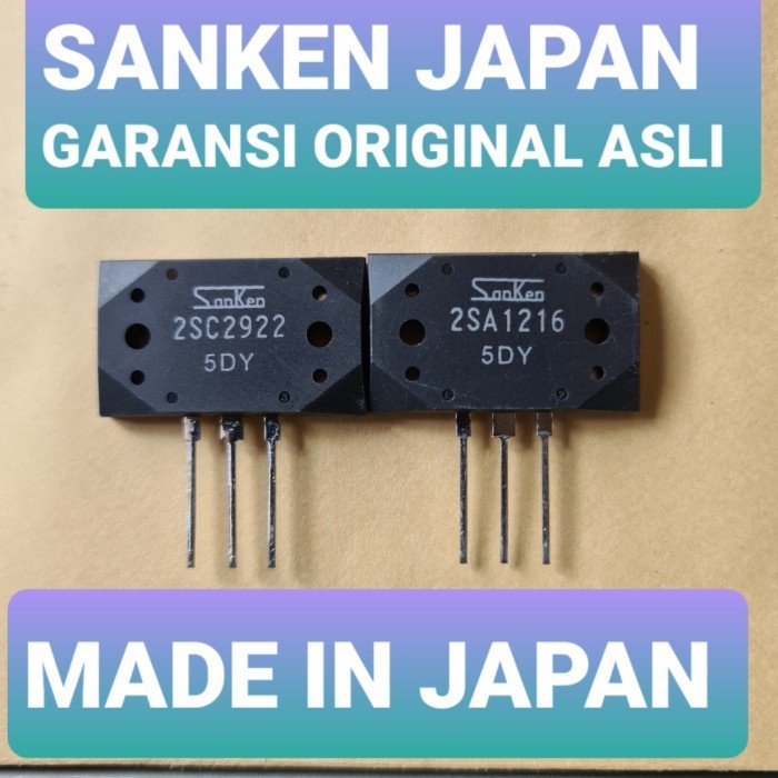 Jual BMS sanken 2sa1216 2sc2922 5dy a1216 c2922 1216 2922 original asli set | Shopee Indonesia