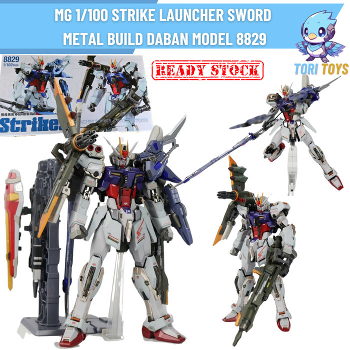 Jual MG 1/100 Strike Launcher Sword Metal Build Version Daban Model ...