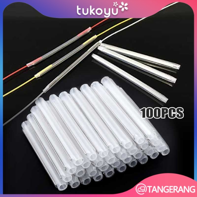 Jual 100 pcs Protection Sleeve Besar 2 Kawat Dropcore Fiber Optik 60mm ...