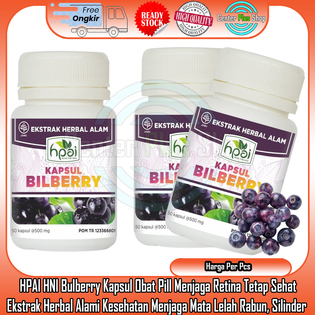 Jual Hni Hpai Ekstrak Herbal Alam Alami Bilberry Kapsul Obat Kesehatan ...