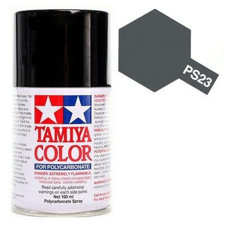 Jual TAMIYA POLYCARBONATE PS-23 GUN METAL SPRAY PAINT | Shopee Indonesia