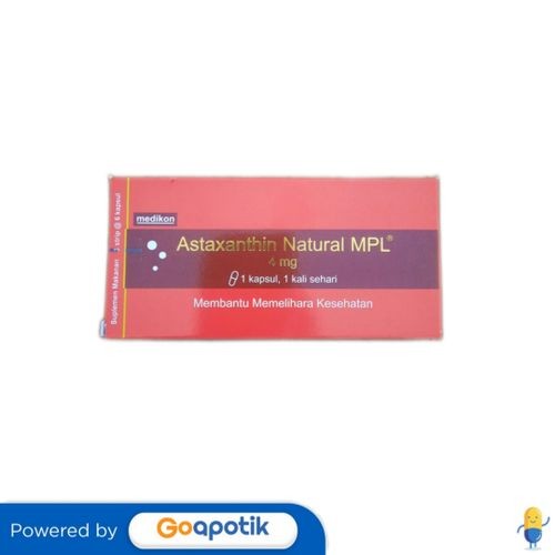 Jual Astaxanthin Natural Mpl Box 18 Kapsul | Shopee Indonesia