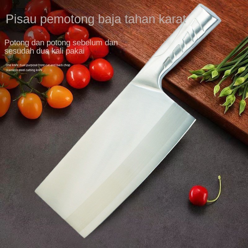 Jual EARTH Store - Pisau Dapur Stainless Steel Baja Koki Tajam untuk Daging & Sayuran | Shopee ...