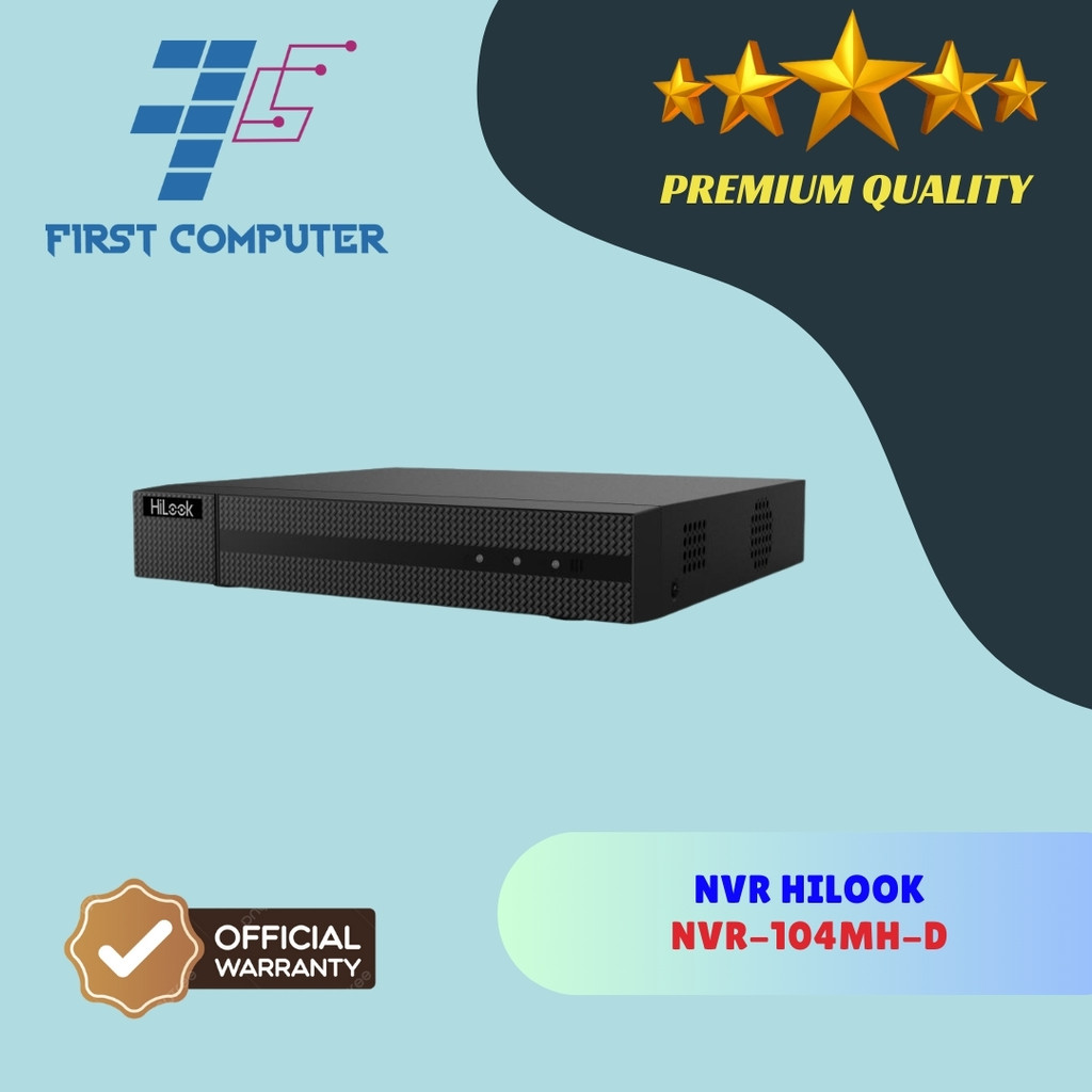 Jual Hilook NVR-104MH-D 4CH Mini NVR 1U IP Camera 4MP 6MP by Hikvision ...