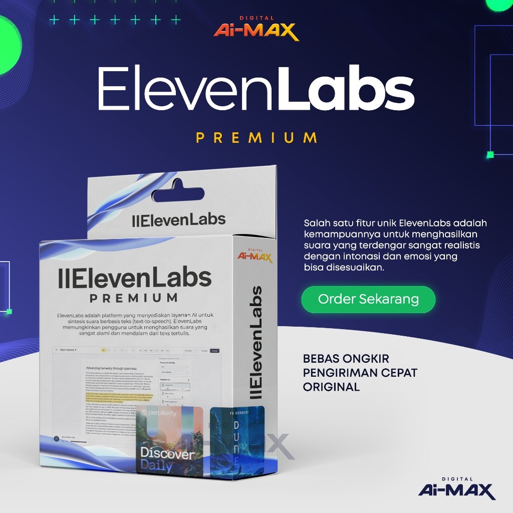 Jual [Private12Bulan] Elevenlabs Starter | Elevenlabs | Eleven Labs ...