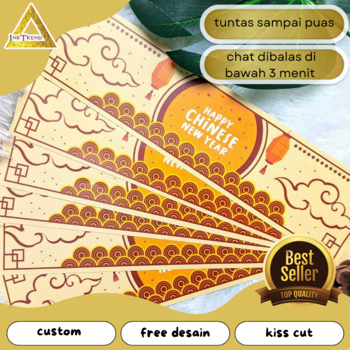Jual INKA Print Cetak Paper Belt Imlek Chinese New Year Paperbelt Gong Xi Fa Cai Free Desain A3 ...