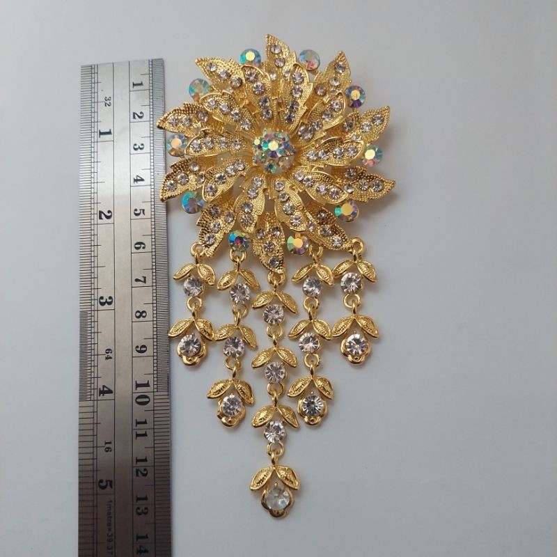 Jual Bros kebaya susun ukuran sedang /bros kebaya etnik mata tengah mutiara/bros hijab kerudung ...