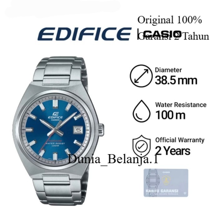 Jual Original 100%!! Casio Edifice 3-Hand Analog EFB-109D-2A Jam Tangan ...