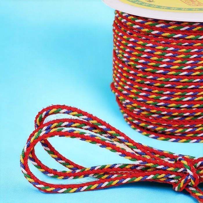 Jual Tali Kepang 5 Warna | Tali Tibet Lima Warna | Tali Pancawarna 1 ...
